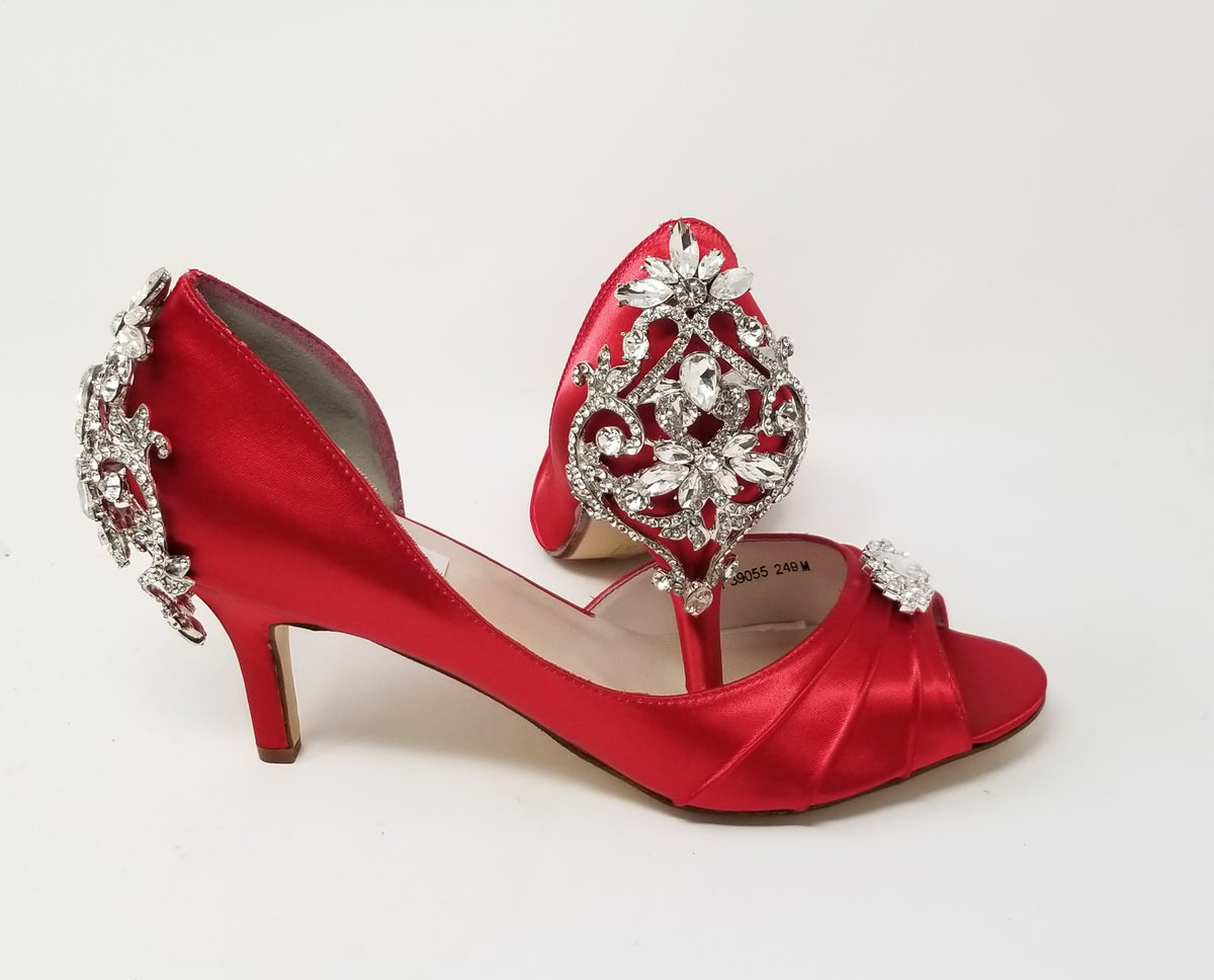 Medium and High Heels - Red Wedding Shoes – Custom Wedding Shoes by A ...